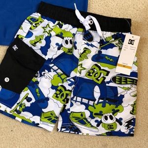 DC | Swim | Nwt Dc Shoes Rash Guard Swim Shorts Trunks Set | Poshmark